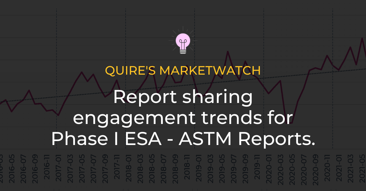 MarketWatch: Report sharing engagement trend changes for Phase I ESA ...